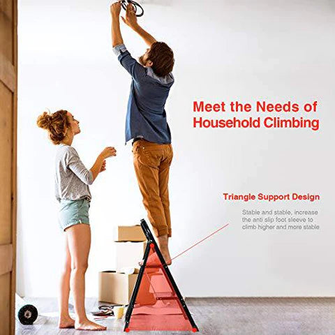 Common sense of folding step stool ladders ( 2 step-ladder, 3 step lad